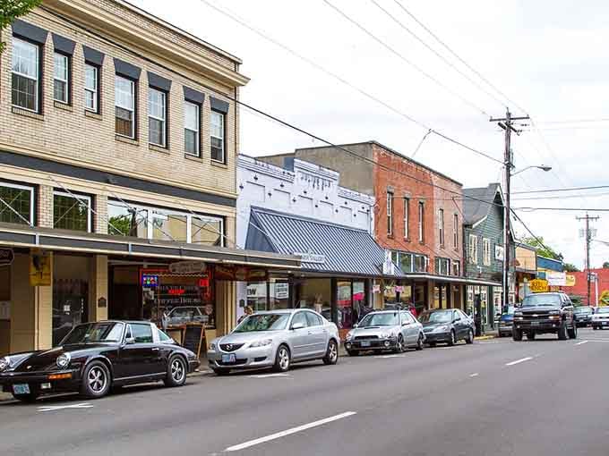 Historic buildings showcase the craftsmanship of another era, standing strong and beautiful against the changing seasons and times.