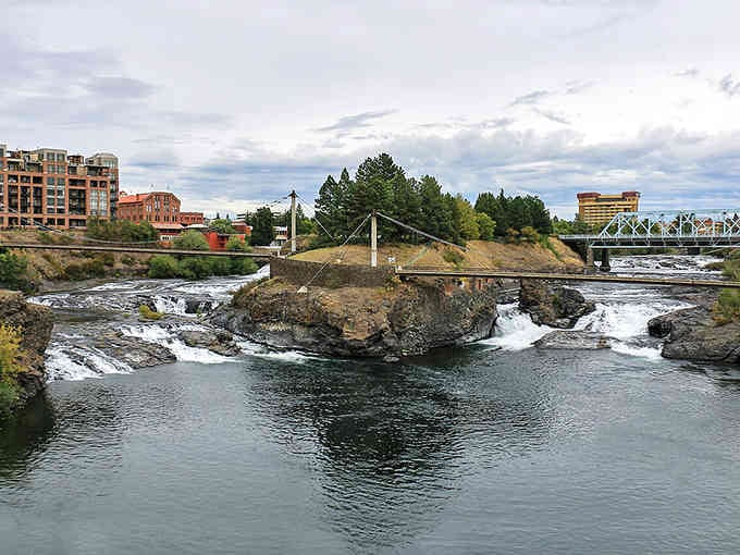 Spokane Falls rushing through the heart of the city proves that nature and civilization can coexist beautifully together.