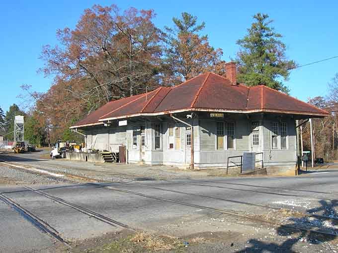 The rusty red roof on this classic depot has weathered more seasons than most of us have seen birthdays.
