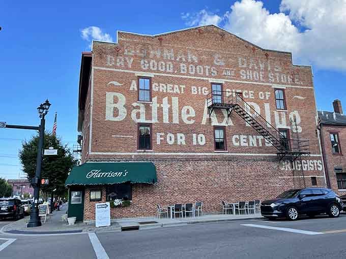 Ghost signs advertising bubble gum for ten cents remind us when life was simpler and sweeter than today.