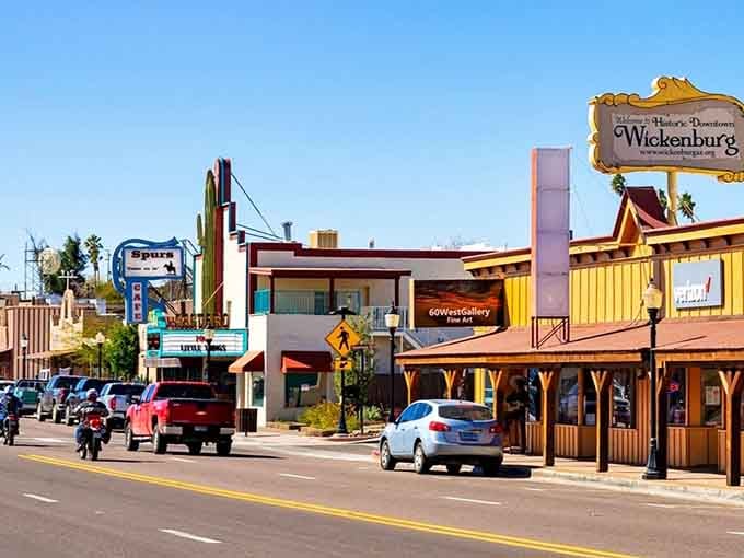 Downtown Wickenburg's vintage signage and Western storefronts capture that authentic cowboy spirit without trying too hard.