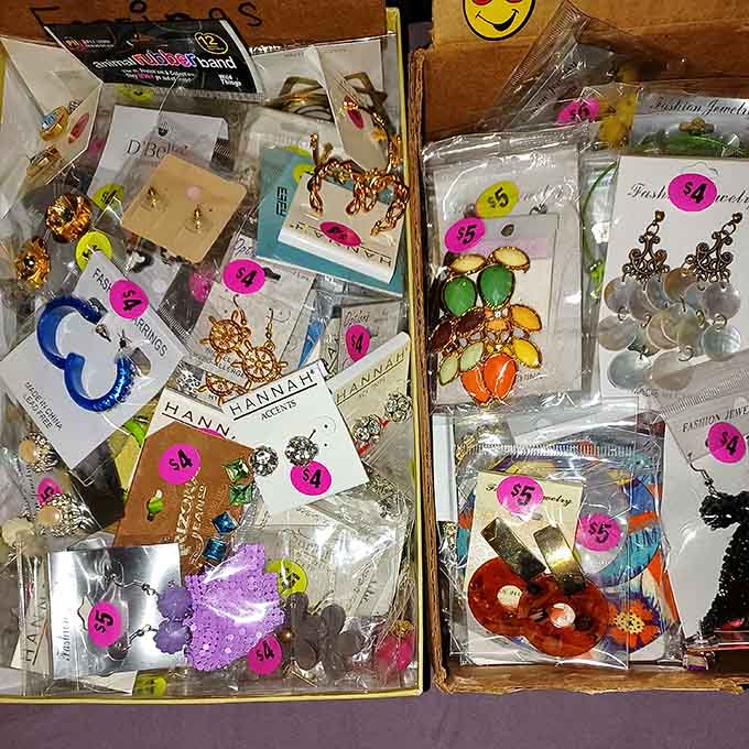 Jewelry displays sparkle with affordable accessories that'll make you look like a million bucks for five.