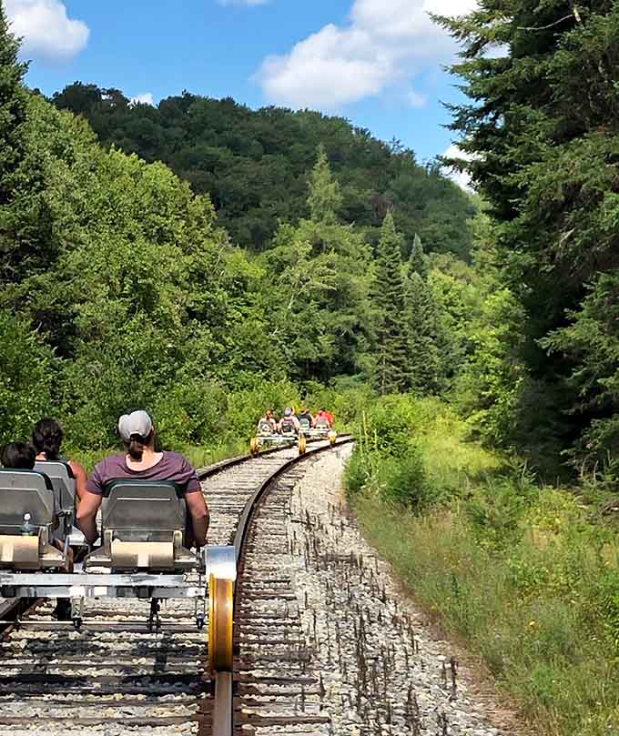 For the truly adventurous, railbikes offer a unique way to explore the tracks under your own power.