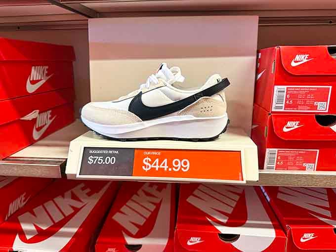 When sneakers cost less than half retail, suddenly you need three pairs instead of one. It's science.