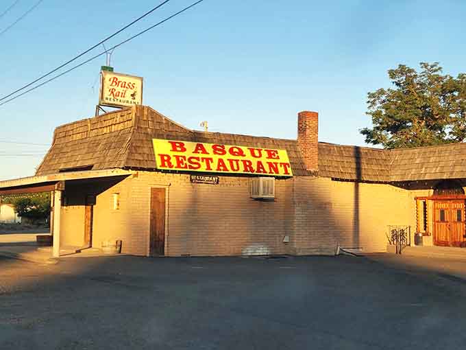 The Brass Rail's classic exterior promises the kind of meal your grandmother would approve of wholeheartedly.