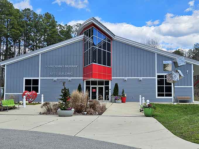 The John Dennis Murray Arts Building: proof that Southern Maryland takes its culture seriously, cargo shorts optional.