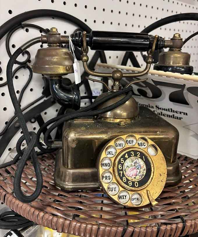 This rotary phone never knew the stress of autocorrect fails or accidentally calling someone while it's in your pocket.