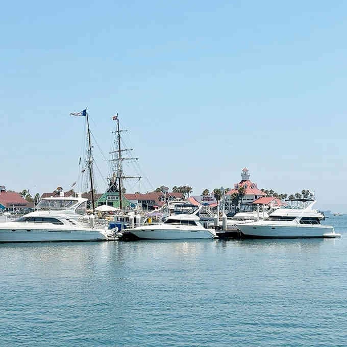 Luxury yachts line the waterfront, but you're getting the better deal at a fraction of the cost.