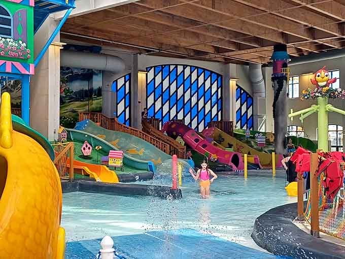 Shallow waters and interactive features keep the youngest swimmers entertained while parents actually get to relax for five consecutive minutes.