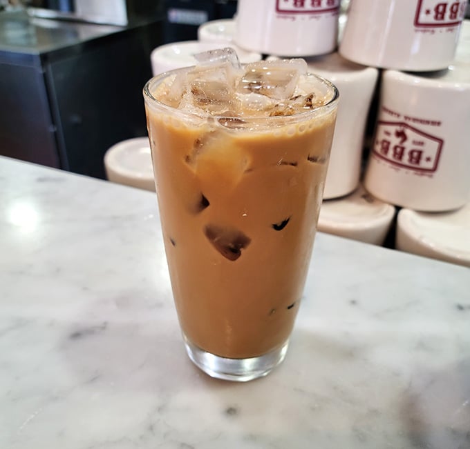 Iced coffee that's smooth, strong, and ready to fuel your morning adventures around town.