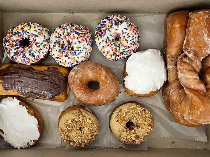 This box holds more happiness than most people experience before their first cup of coffee kicks in fully.