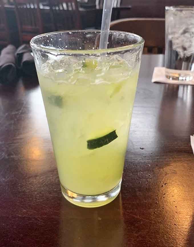 A cucumber smash cocktail that's refreshing enough to make you forget you're hundreds of miles from any beach.