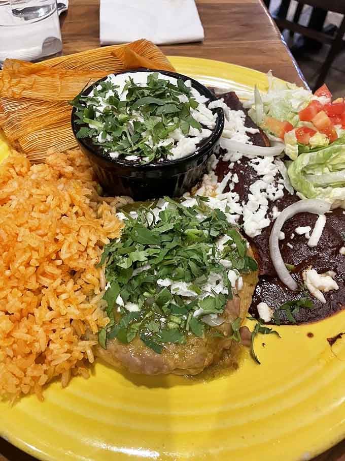 When your plate arrives looking like a fiesta decided to throw itself right there on the table.