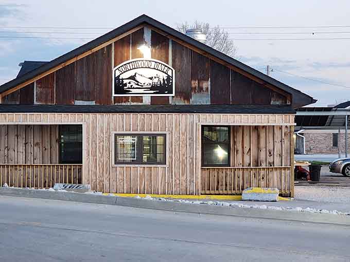 Northwood Diner's rustic exterior hints at the hearty meals waiting inside for hungry travelers and locals alike.
