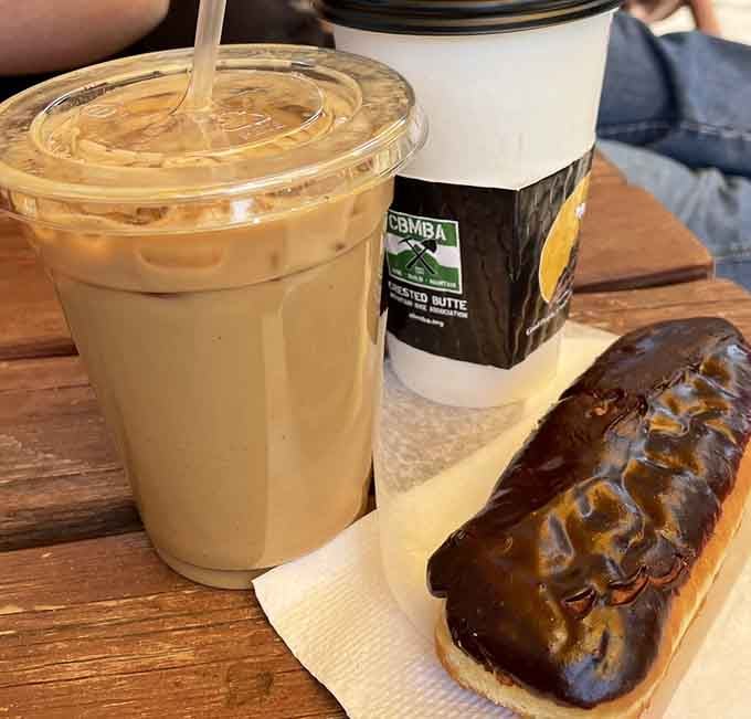 This trio of caffeinated bliss and sweet indulgence is basically the breakfast of mountain town champions.
