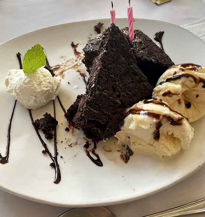 This brownie sundae situation is what happens when chocolate cake meets ice cream and they fall in love.
