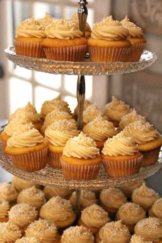 Towers of frosted perfection prove that wine isn't the only sweet indulgence available here today.