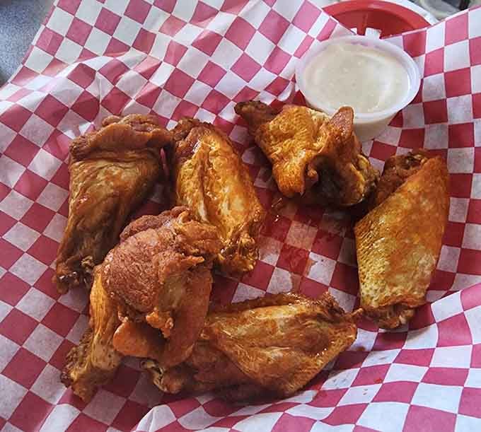 These wings achieved that perfect golden hue that makes you forget about counting calories or consequences.