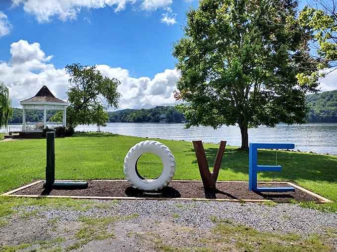The LOVE sign gives you that perfect photo op to make your friends back home jealous.