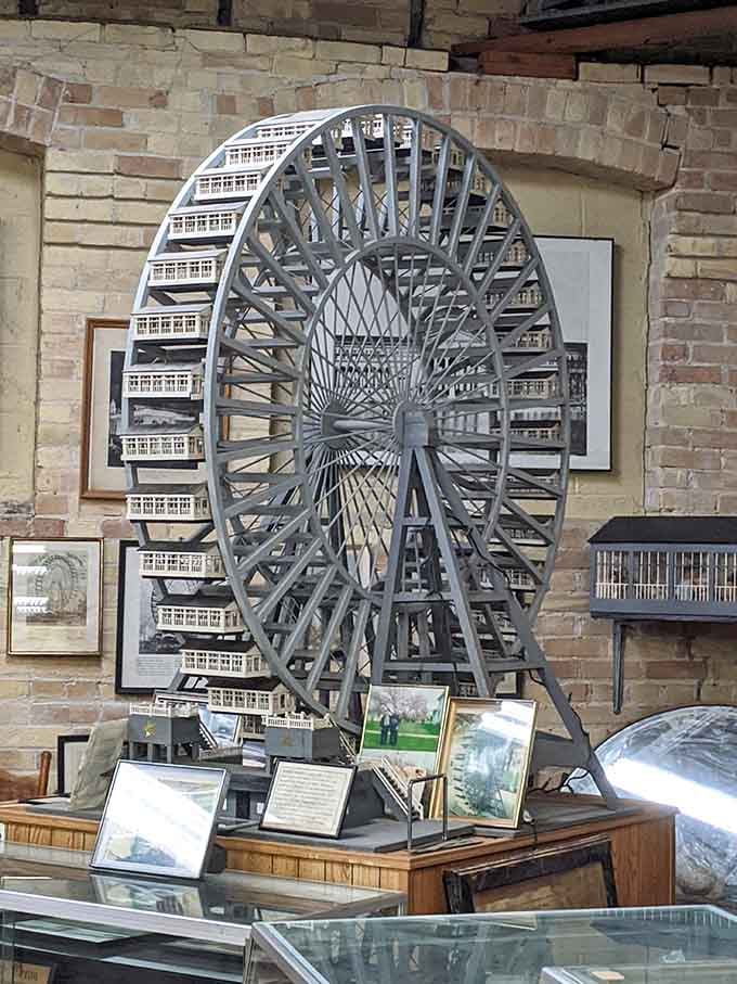 A vintage ferris wheel model that's equal parts whimsy and engineering marvel&mdash;carnival nostalgia sold separately.
