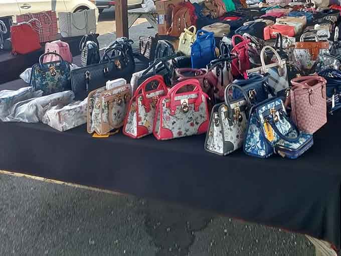 Designer-inspired handbags line up like contestants at a beauty pageant, each one vying for your attention and wallet.