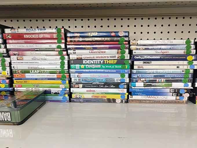 Stacks of DVDs offer physical media proof that not everything needs to live in the cloud forever.