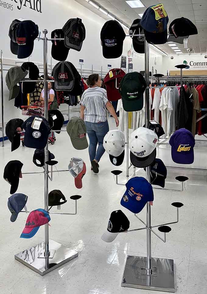 A hat for every head and every team, because sports loyalty shouldn't cost more than the tickets.