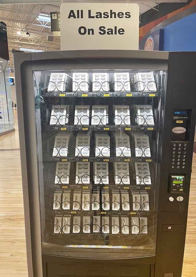 A vending machine for false lashes is the kind of innovation our grandmothers never knew they needed.