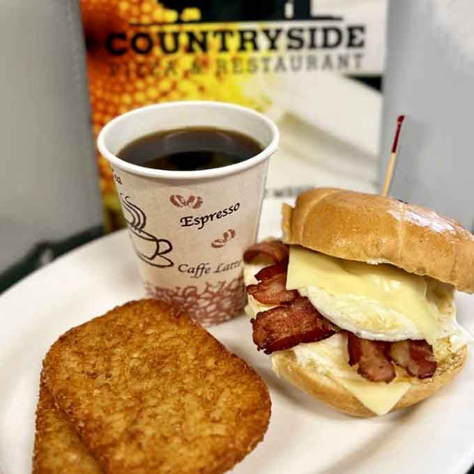 Coffee and a breakfast sandwich on a hard roll&mdash;the holy trinity of morning fuel that never goes out of style.