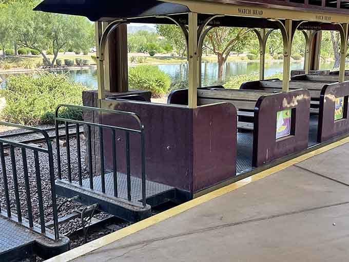 These aren't toy cars, they're legitimate passenger coaches that happen to be perfectly sized for pure joy.