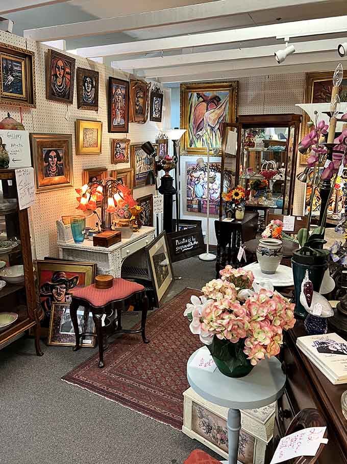 Eclectic vendor displays where art meets quirky meets "I absolutely need that" in the best possible way.
