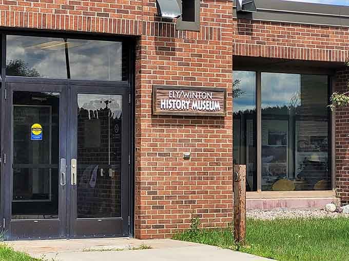 The history museum's brick facade holds decades of stories about miners, dreamers, and stubborn survivors.