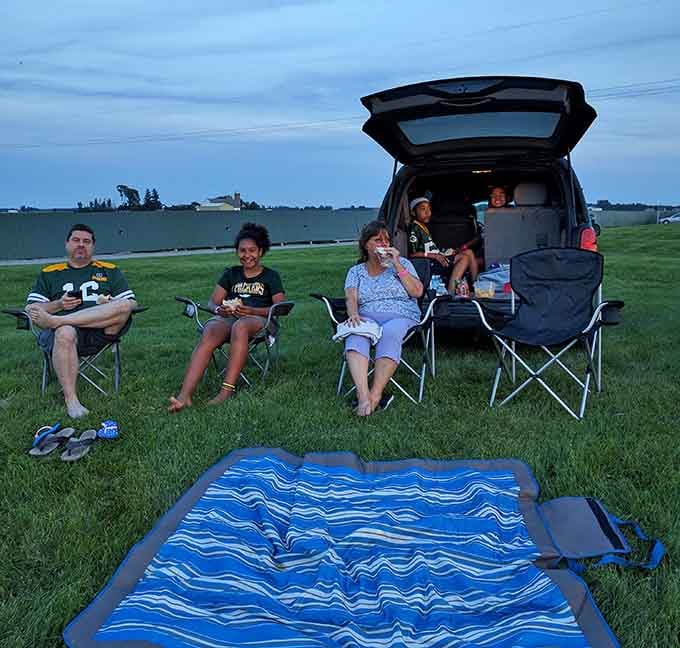 Lawn chairs, good company, and a double feature&mdash;this is how summer evenings were meant to be spent.