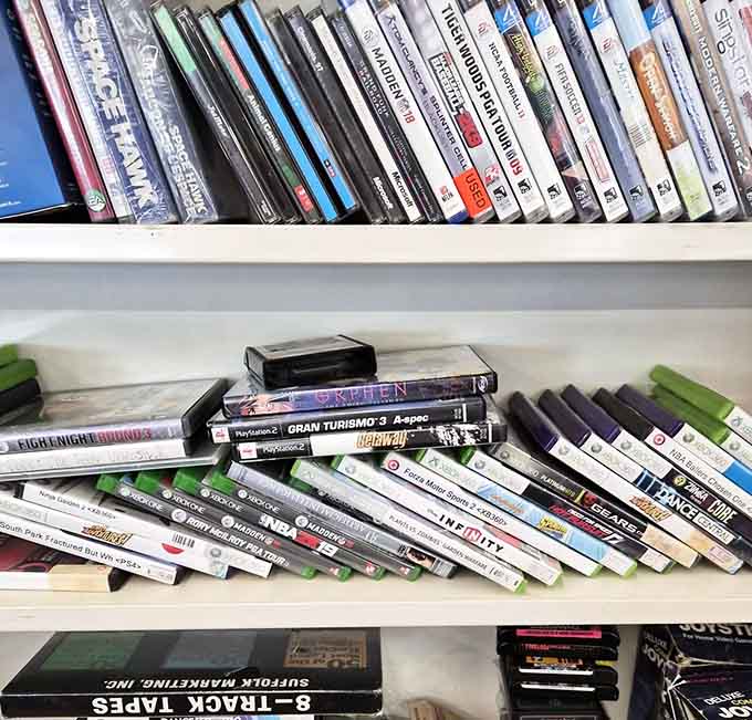 Gran Turismo next to classic Xbox titles, because nostalgia doesn't discriminate by generation.