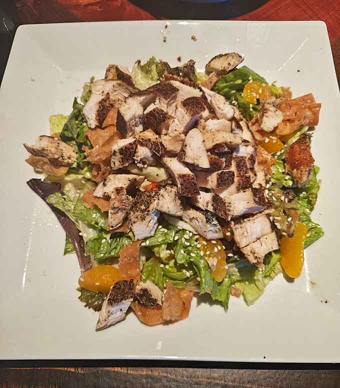 Thai chicken salad brings unexpected international flair to this decidedly American automotive celebration of excess and flavor.