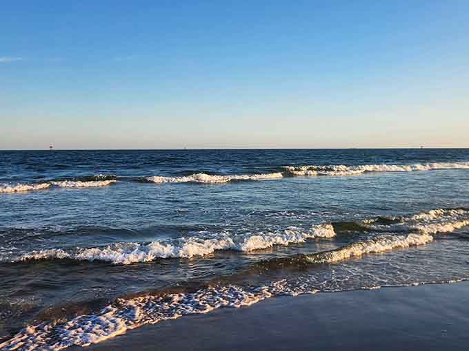 Watch those waves roll in with their lacy white edges, nature's own rhythm section performing just for you.