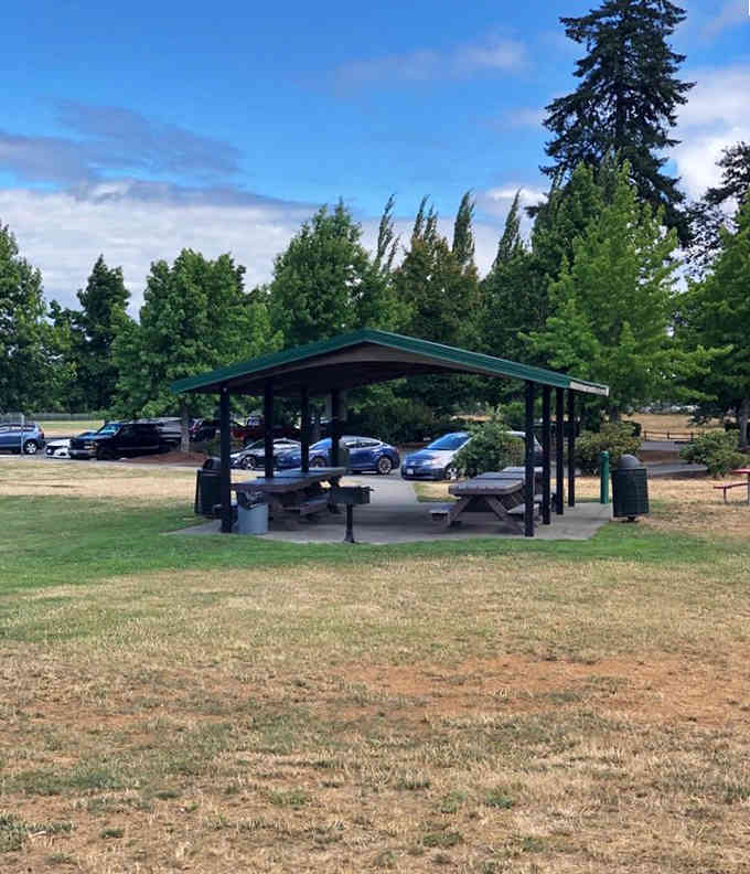 Covered picnic shelters mean your family gathering won't get rained out, because this is Washington after all.