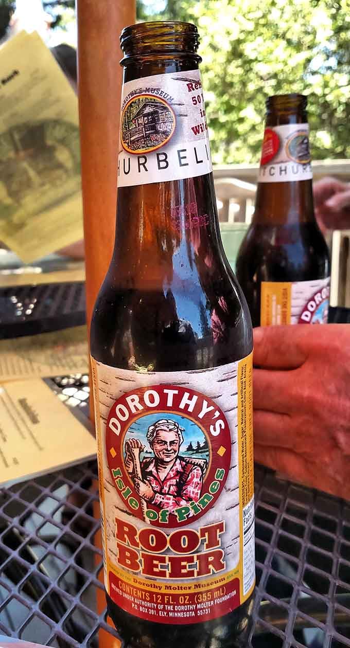 Dorothy's Root Beer brings sweet nostalgia to your table, the perfect northwoods beverage for washing down comfort food.