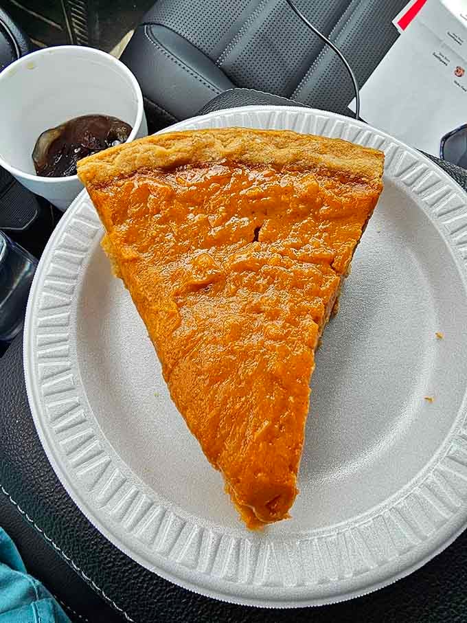 Sweet potato pie this golden and beautiful deserves its own spotlight, the perfect sweet ending to a savory barbecue feast.