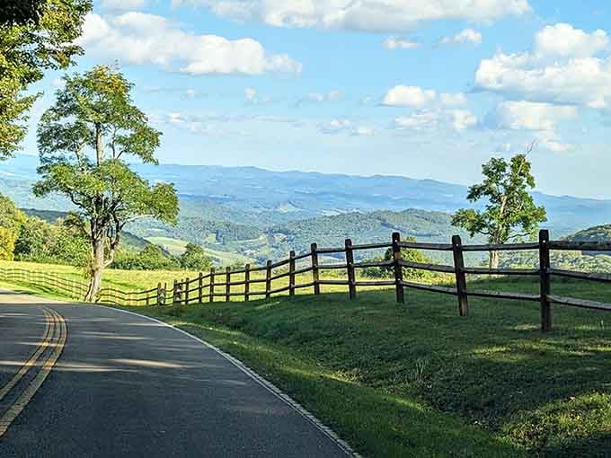 Country roads with views like this make you want to slow down and remember what "scenic drive" actually means.