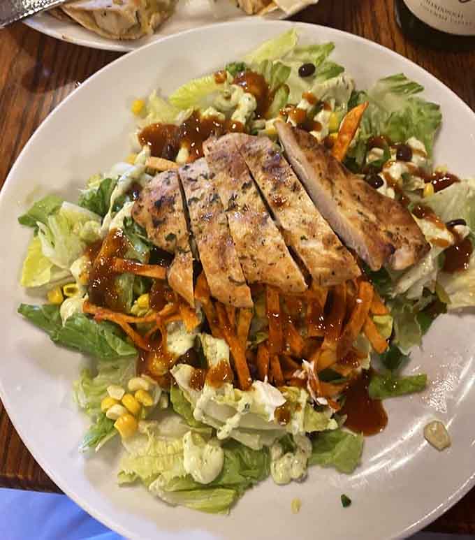 A salad substantial enough to satisfy, colorful enough to photograph, and actually worth ordering at a steakhouse.