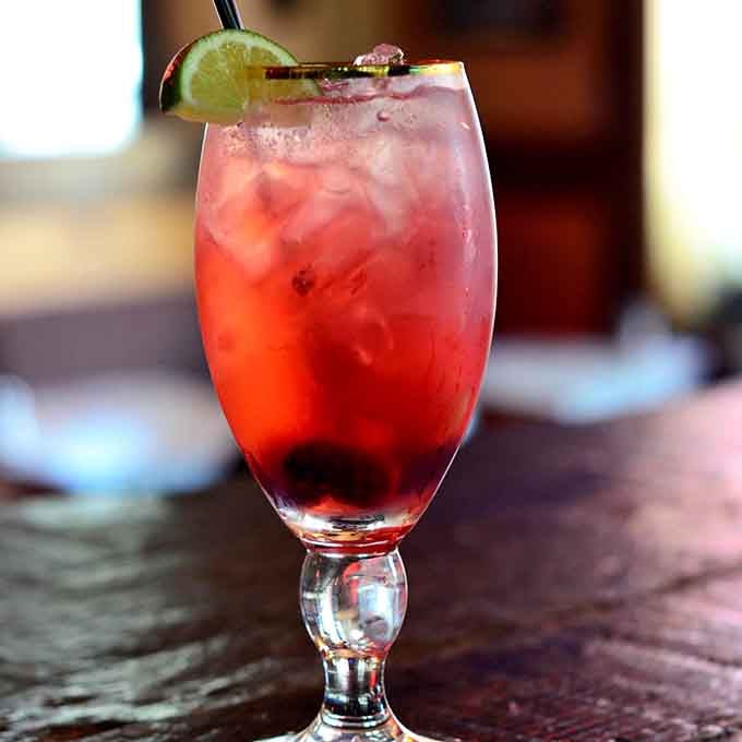 This berry punch glows like a Pacific Northwest sunset in a glass, refreshing and Instagram-ready.