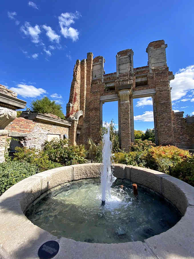 This fountain adds just enough ambiance to make you forget you're not actually vacationing in a European villa.