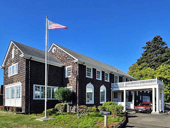 The Polson Museum sits pretty, preserving history in a building that's practically a museum piece itself.