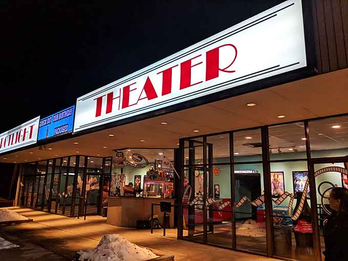 Historic theater showing movies without requiring you to take out a small loan for popcorn and tickets.