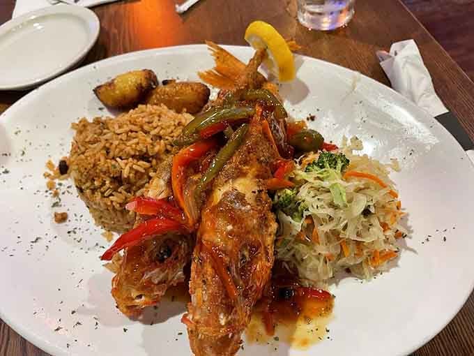 Red snapper arrives like it just won best dressed, and the taste backs up the presentation.