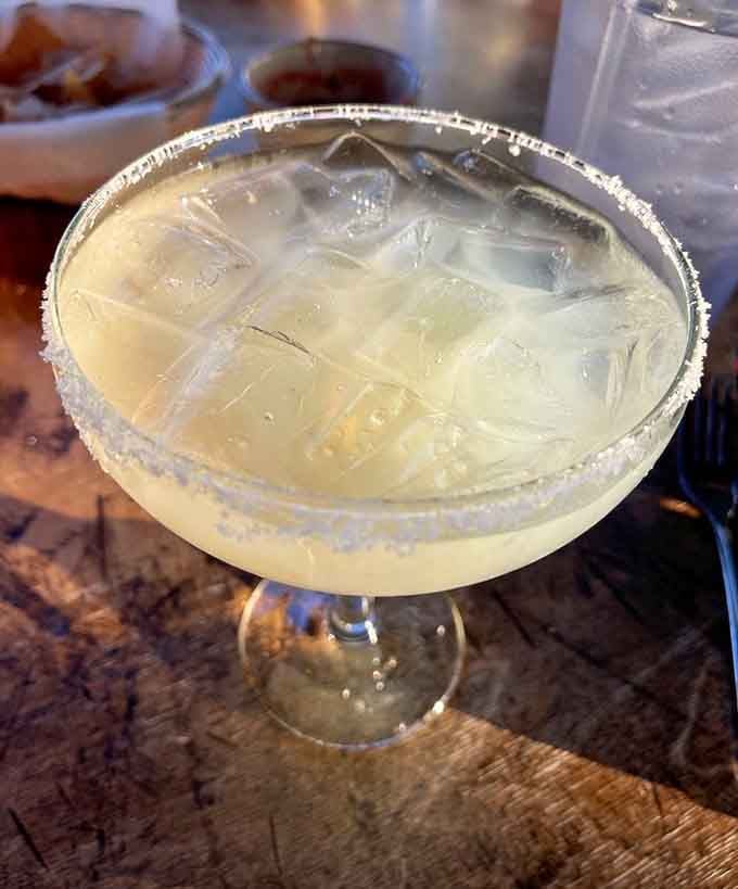 A margarita so perfectly crafted, it makes waiting for your table feel like part of the experience.