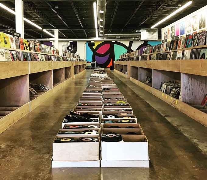 Looking down these aisles feels like staring into infinity, if infinity was made entirely of music.
