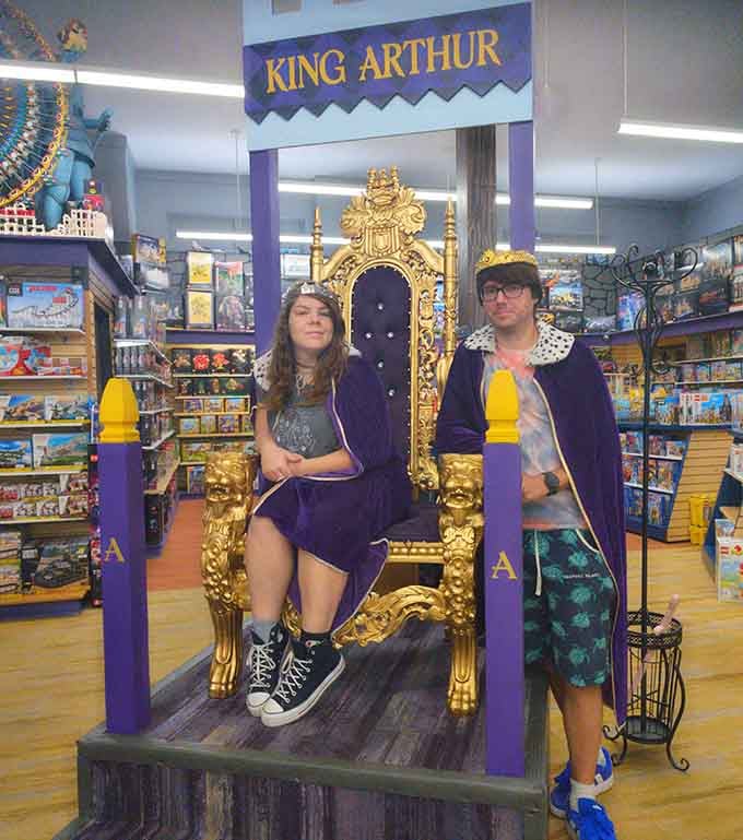 That golden throne isn't just decoration, it's where memories get made and royal selfies become family treasures.