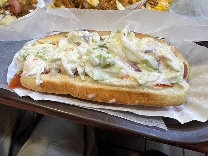 The Russian dog brings tangy, creamy goodness that's criminally underrated in the hot dog world today.